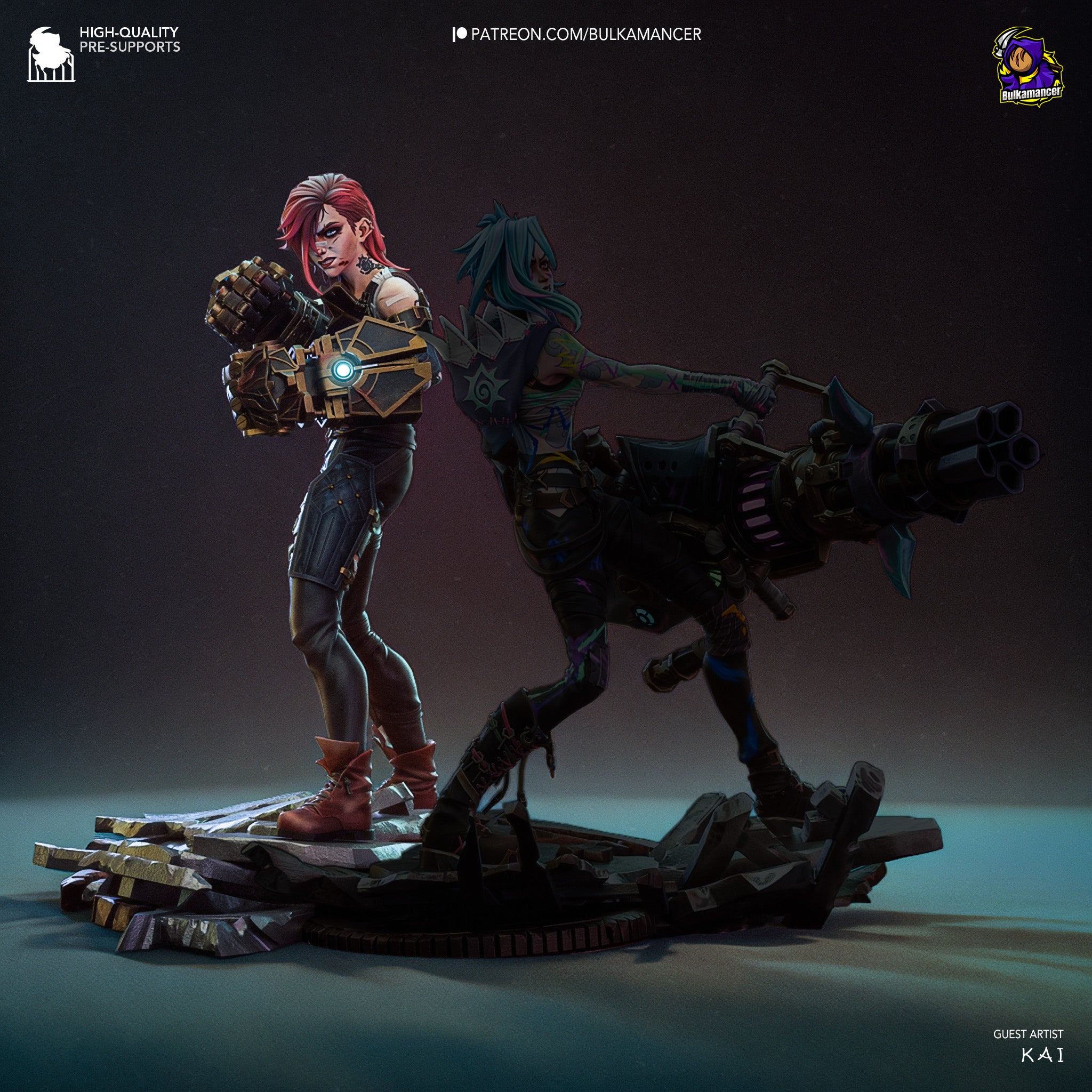 Arcane Vi Garage Kit | Fanmade 3D Printed Model from Piltover Brawler ...